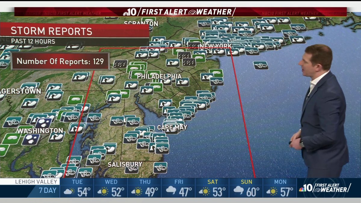 NBC10 First Alert Weather: Severe Storms Move Out, Leaving Damage ...