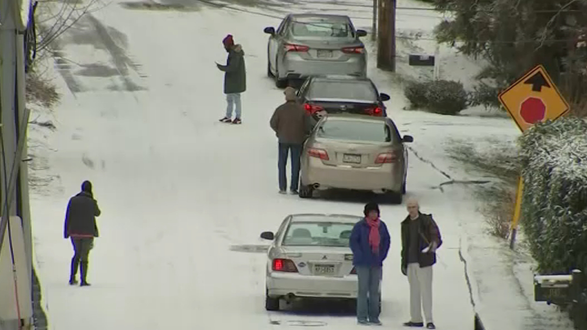 ‘Super Slippery’ Snow Causes Travel Problems – NBC10 Philadelphia