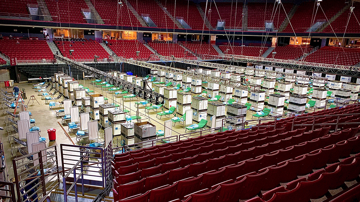 Philadelphia to Wind Down Use of Liacouras Center as Covid-19 Field ...