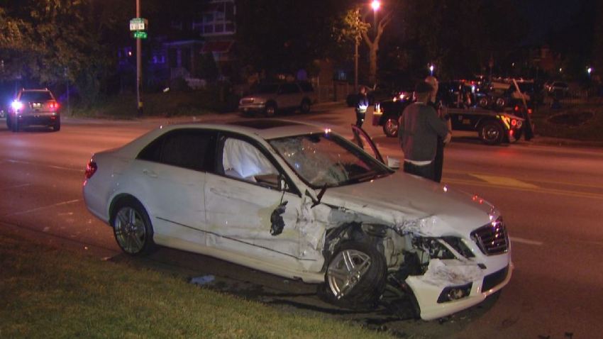 White Mercedes Crashes Into Cars Along Cheltenham Avenue, Driver ...