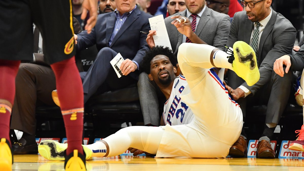 Embiid Suffers Shoulder Sprain During Game Against Cavs – NBC10 ...
