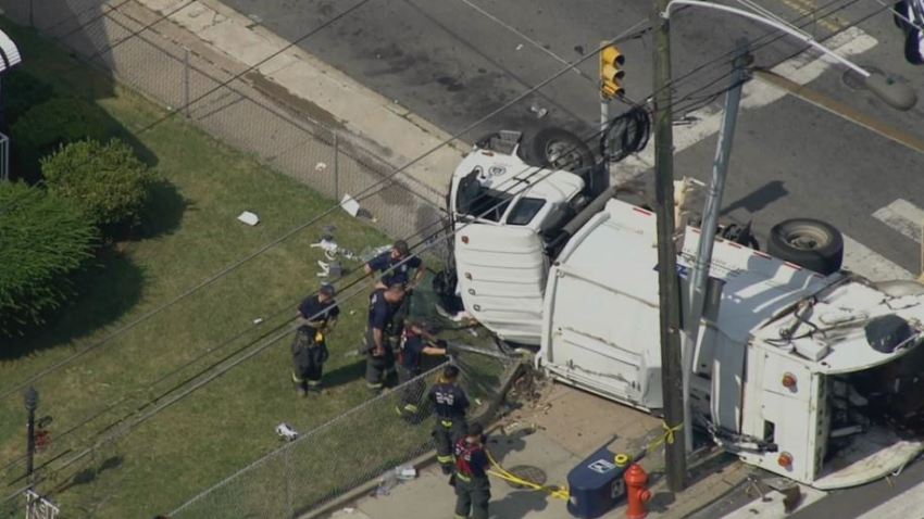 Garbage Truck Crashes, Flips in Philadelphia, Leaving 3 Injured – NBC10 ...
