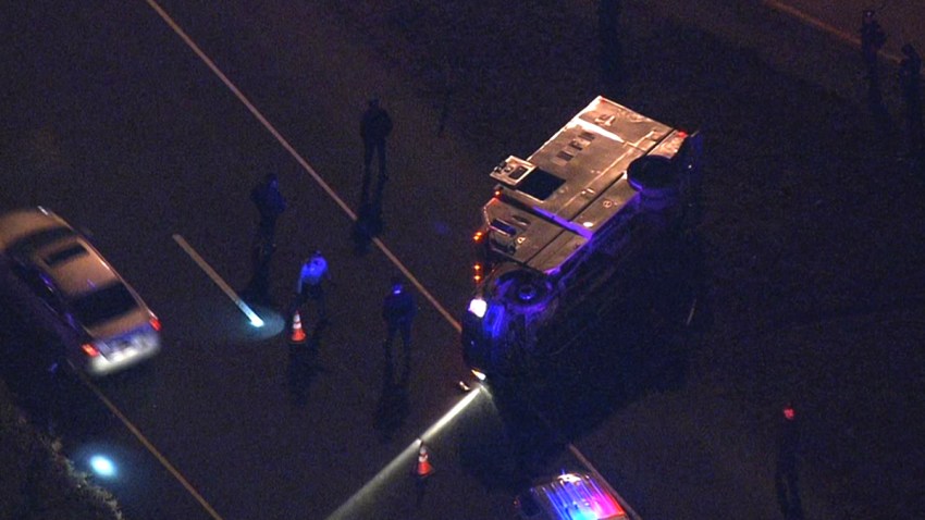 Brinks Armored Truck Flips Over in South Philadelphia – NBC10 Philadelphia