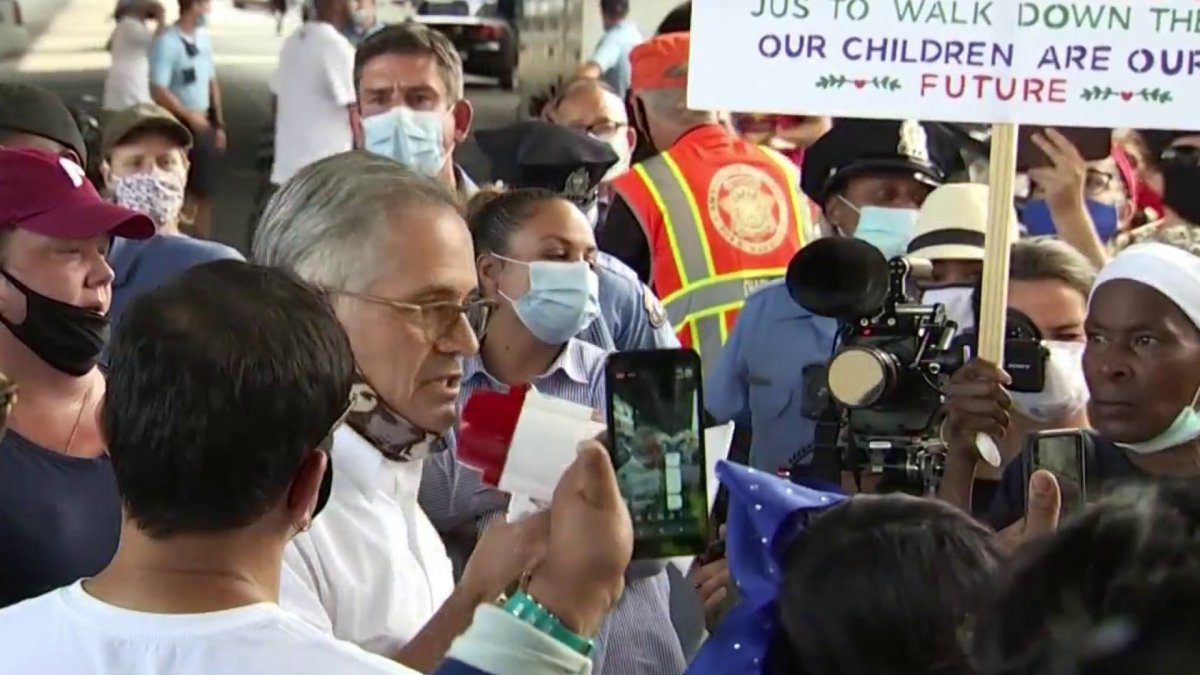 Protesters Confront Philly DA After Speaking Out Against Violence and ...