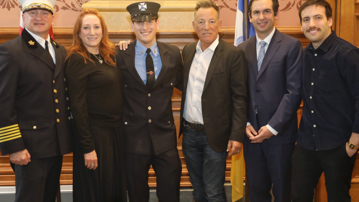 Bruce Springsteen’s Youngest Son Sworn in as Jersey City Firefighter ...