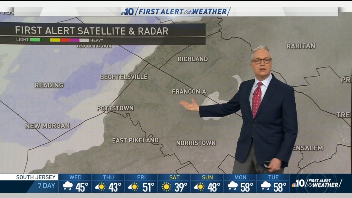 First Alert Weather: Light Snow Showers – NBC10 Philadelphia First Alert Weather: Light Snow Showers – NBC10 Philadelphia