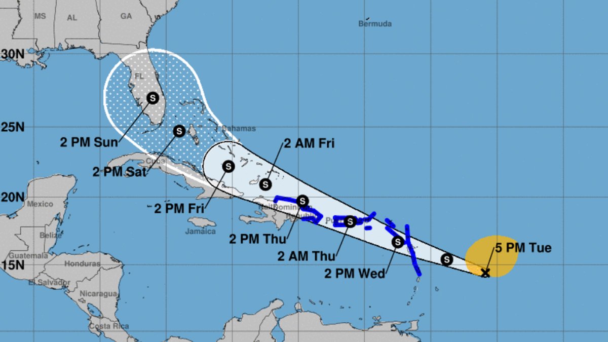 Florida in Cone as Potential Tropical Cyclone Forms, Tropical Storm ...