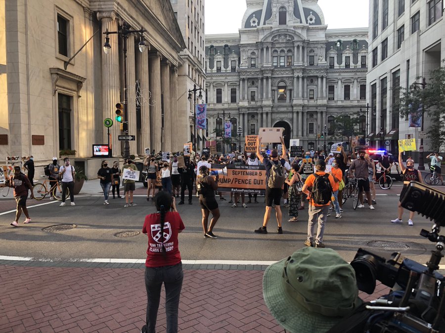 Demonstrators March Through Center City to Protest Police Shooting of ...