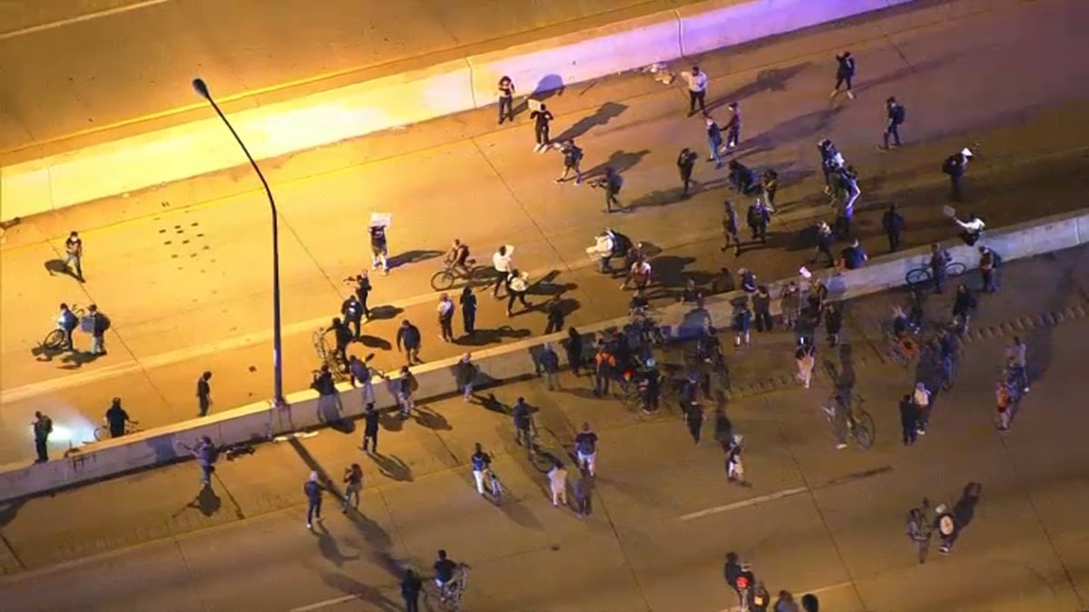 Demonstrators March Through I-95, South Philly, Center City on 2nd ...