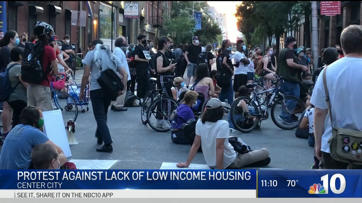 Protest Against Lack of Low Income Housing – NBC10 Philadelphia