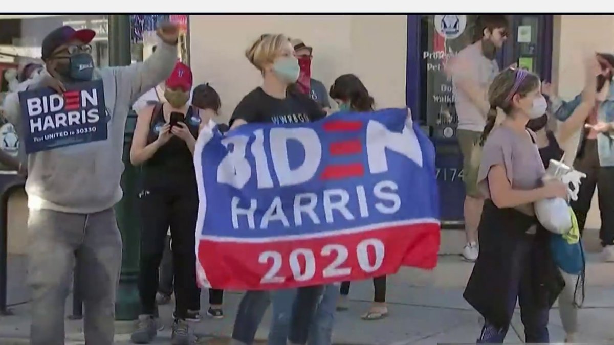Philadelphians Honk Horns, Cheer Biden, Harris Presidential Win – NBC10 ...