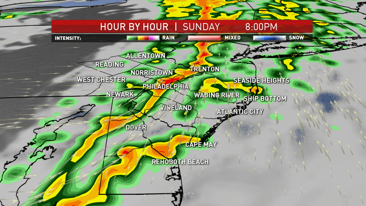 Fast-Moving Thunderstorms With Strong Gusts Heading Toward Philadelphia ...