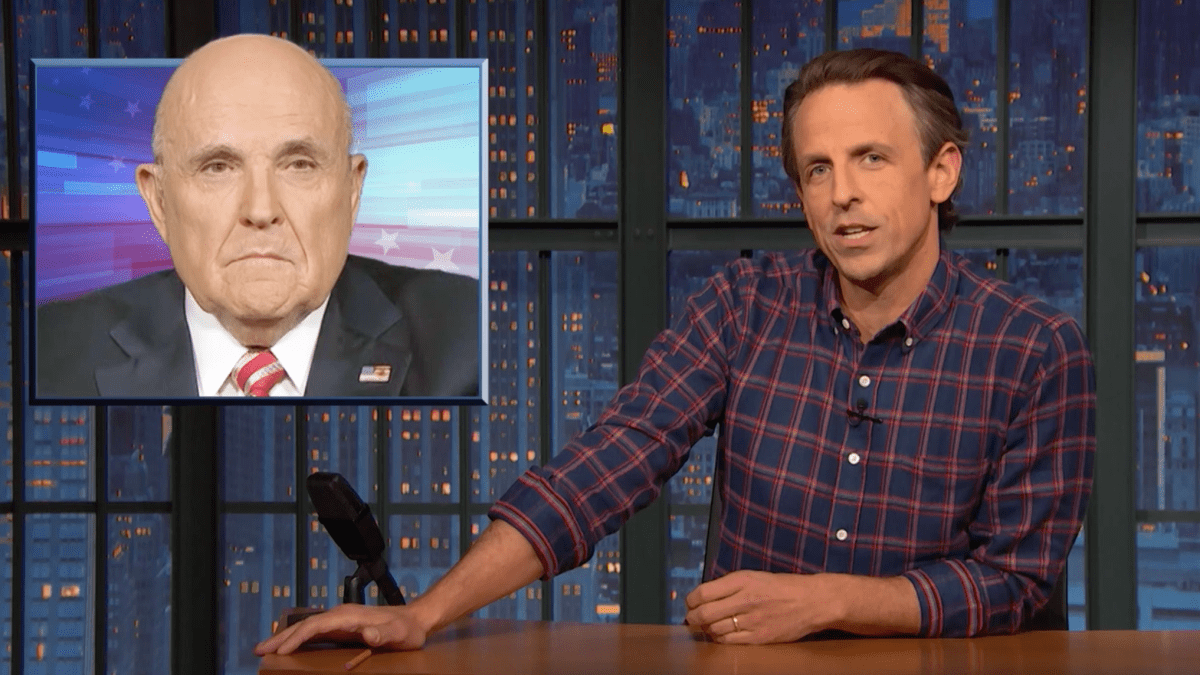‘Late Night’: Closer Look at Rudy Giuliani’s Insane Press Conference ...