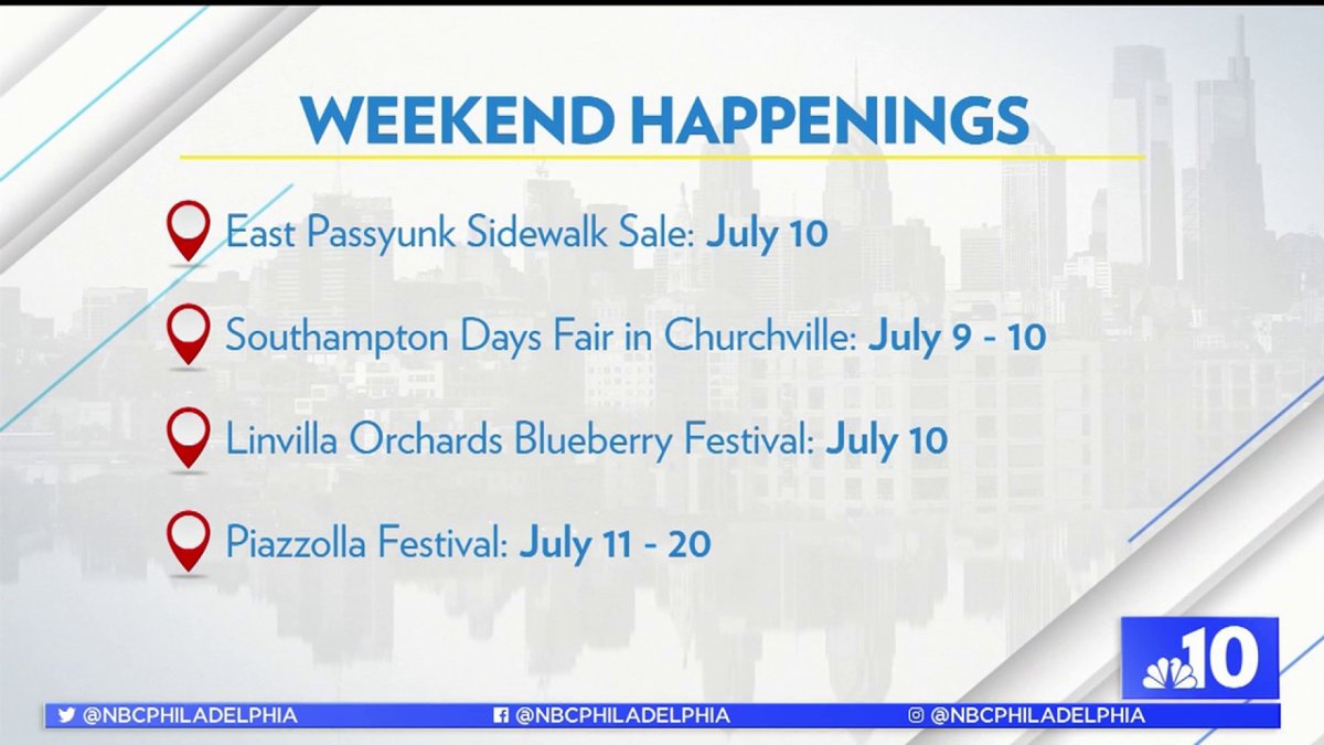 Enjoy These Fun Philly Area Weekend Events – NBC10 Philadelphia