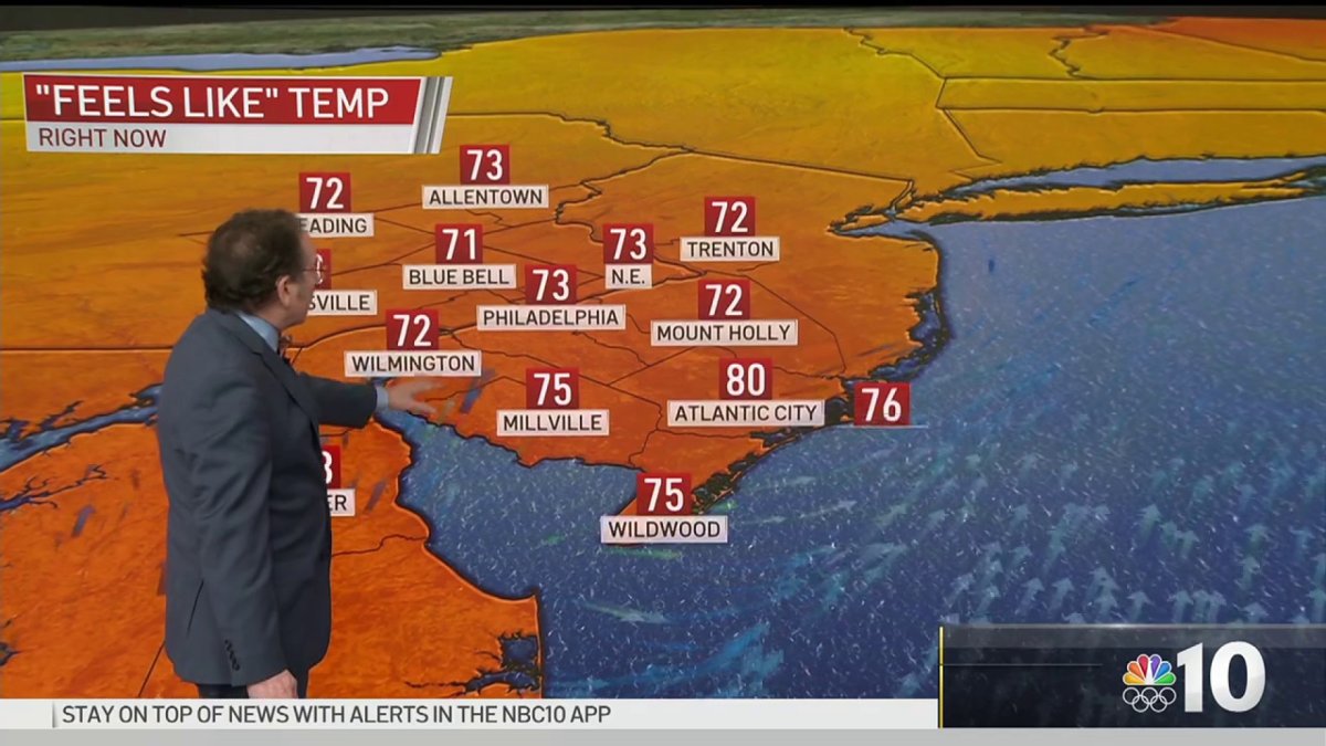 NBC10 First Alert Weather: Humid But Cooler Sunday After Storms – NBC10 ...