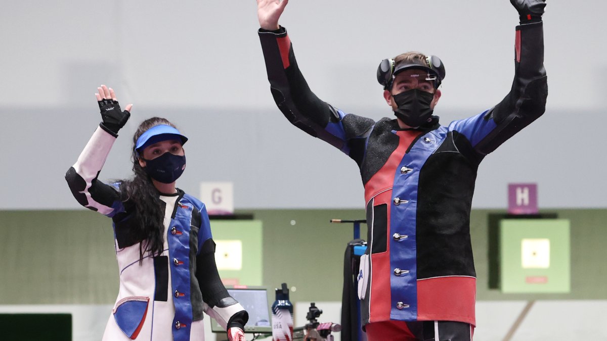 Team USA Duo Lucas Kozeniesky and Mary Tucker Win Silver in Mixed 10m ...