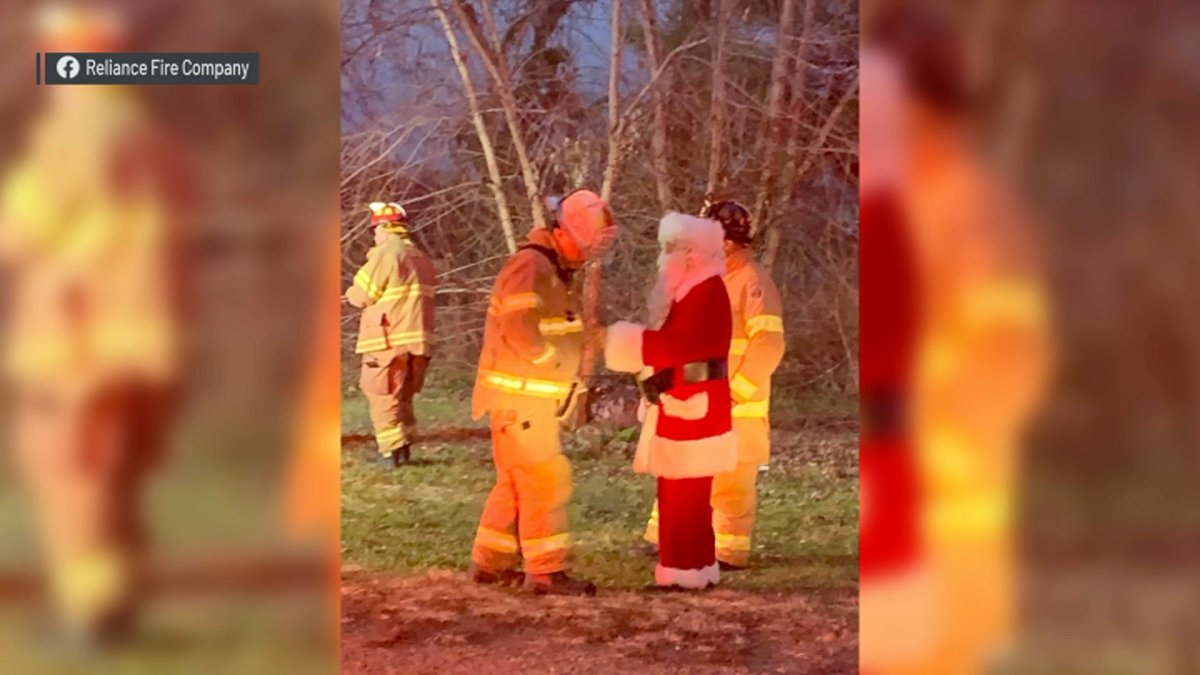 Santa Comes to NJ on a Firetruck, Saves Family From Fire – NBC10 ...