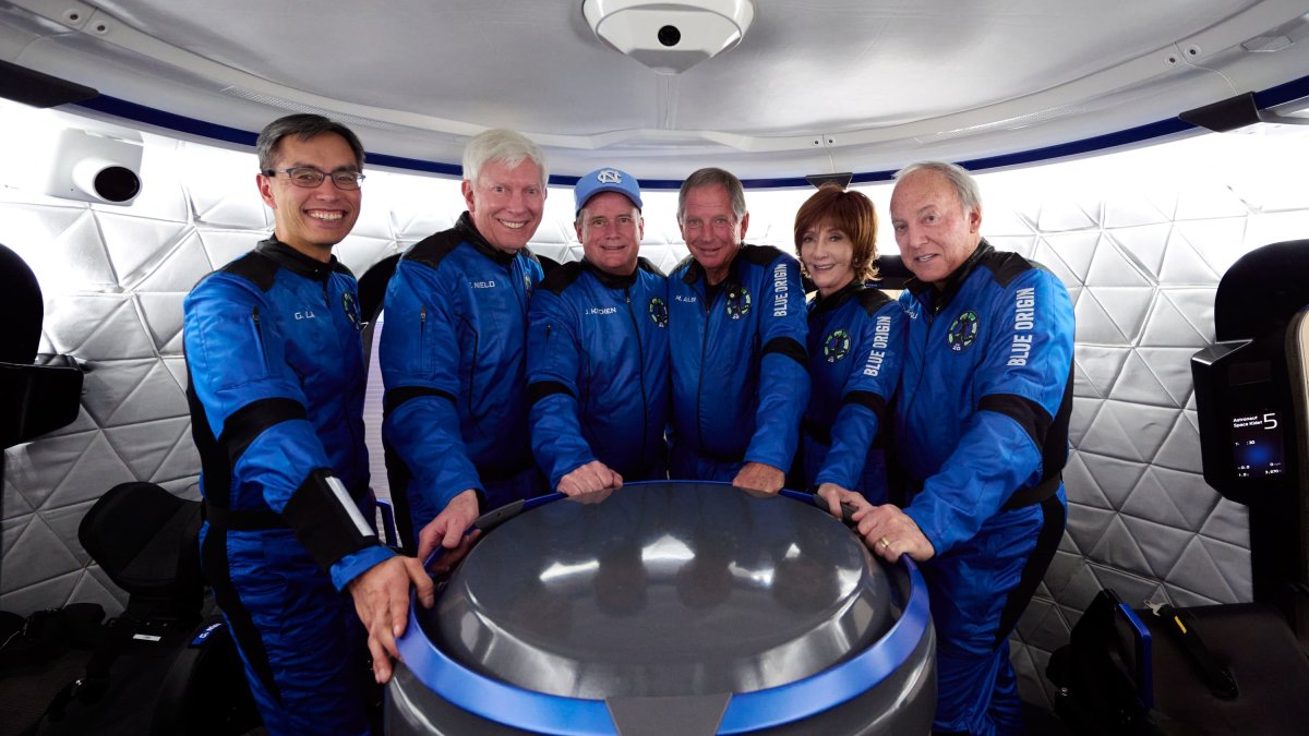 Jeff Bezos’ Blue Origin Launches First New Shepard Space Crew of 2022 ...