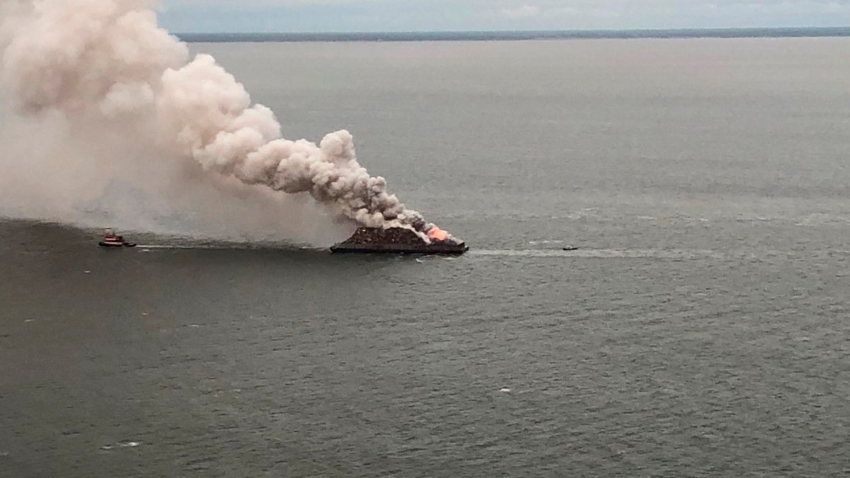 Fire Extinguished on Barge in Delaware Bay, Coast Guard Says – NBC10 ...