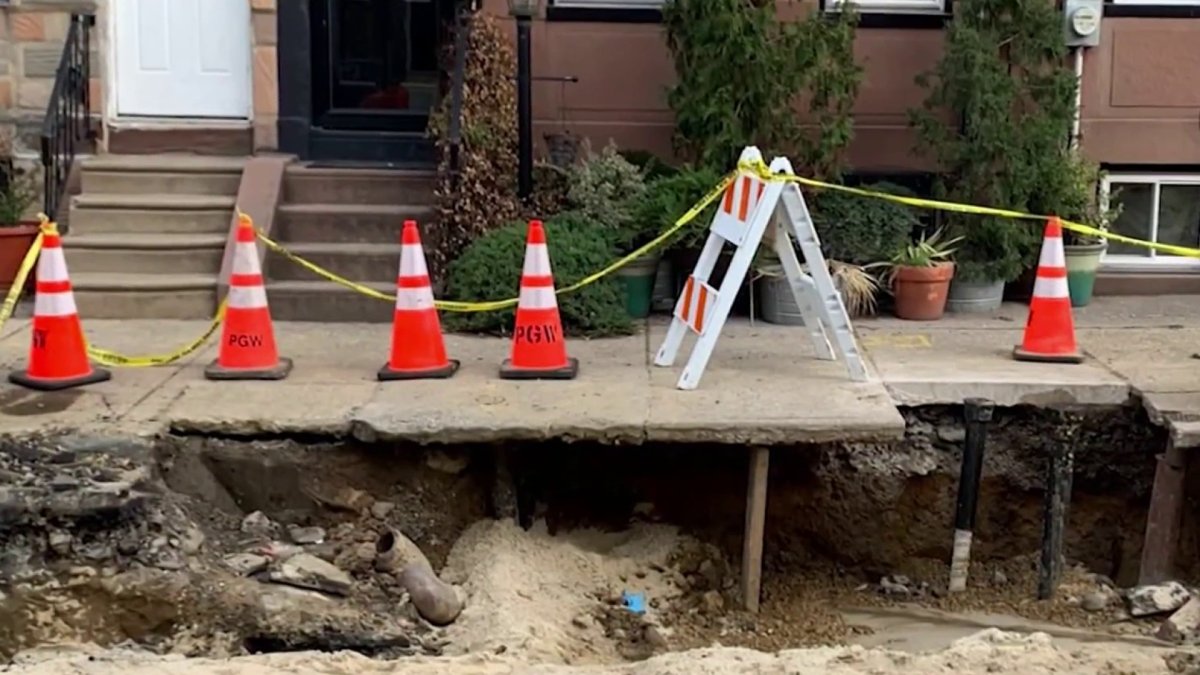 Sinkhole Swamped Philly Street for 5 Months Before NBC10 Responds Got ...