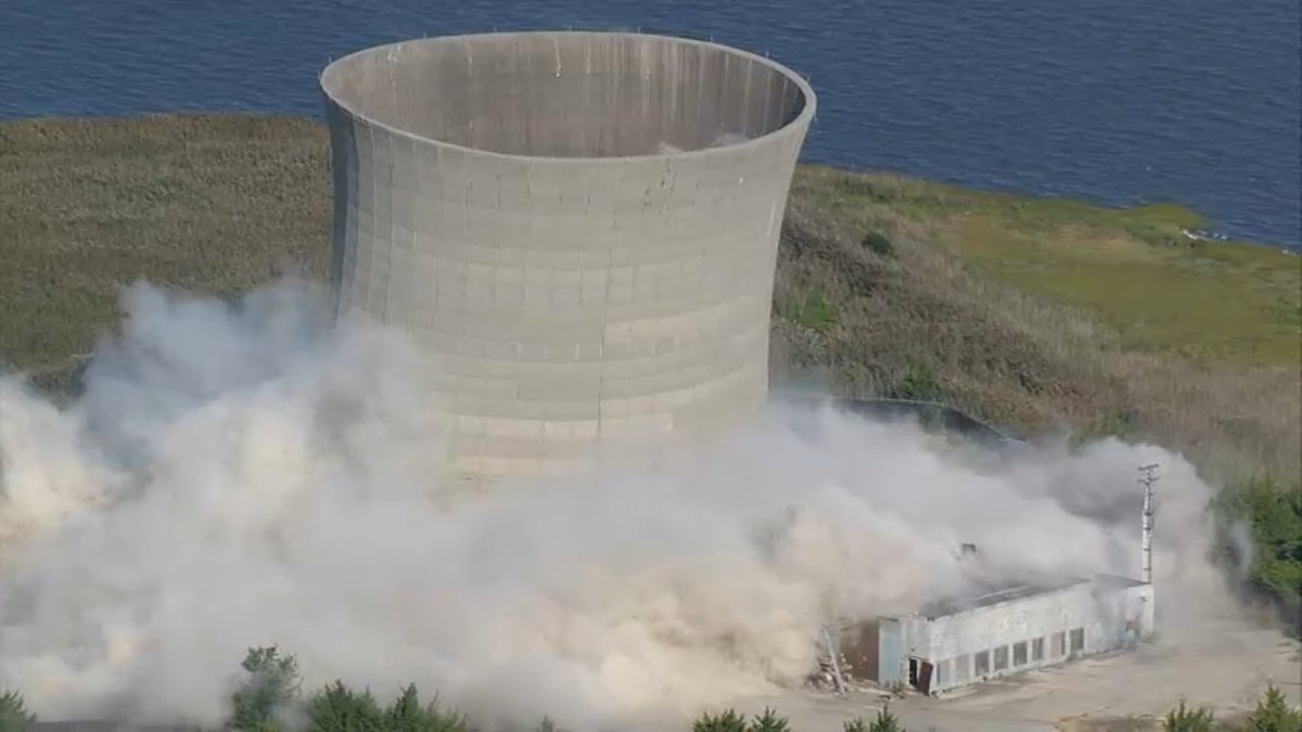 Upper Township Cooling Tower Implodes in Demolition Project – NBC10 ...
