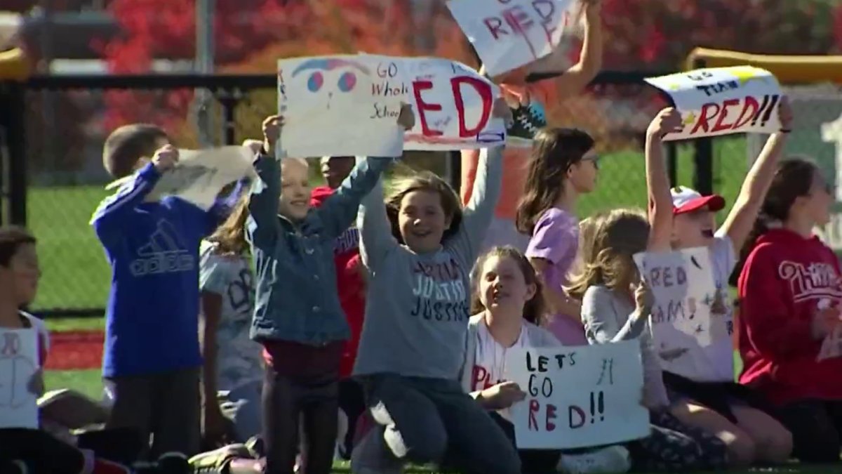 Colonial Elementary School Celebrates Phillies World Series Run – NBC10 ...