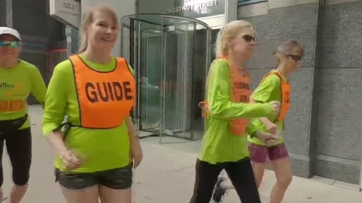 Man and Woman With Visual and Hearing Impairments Prepare for Philly ...