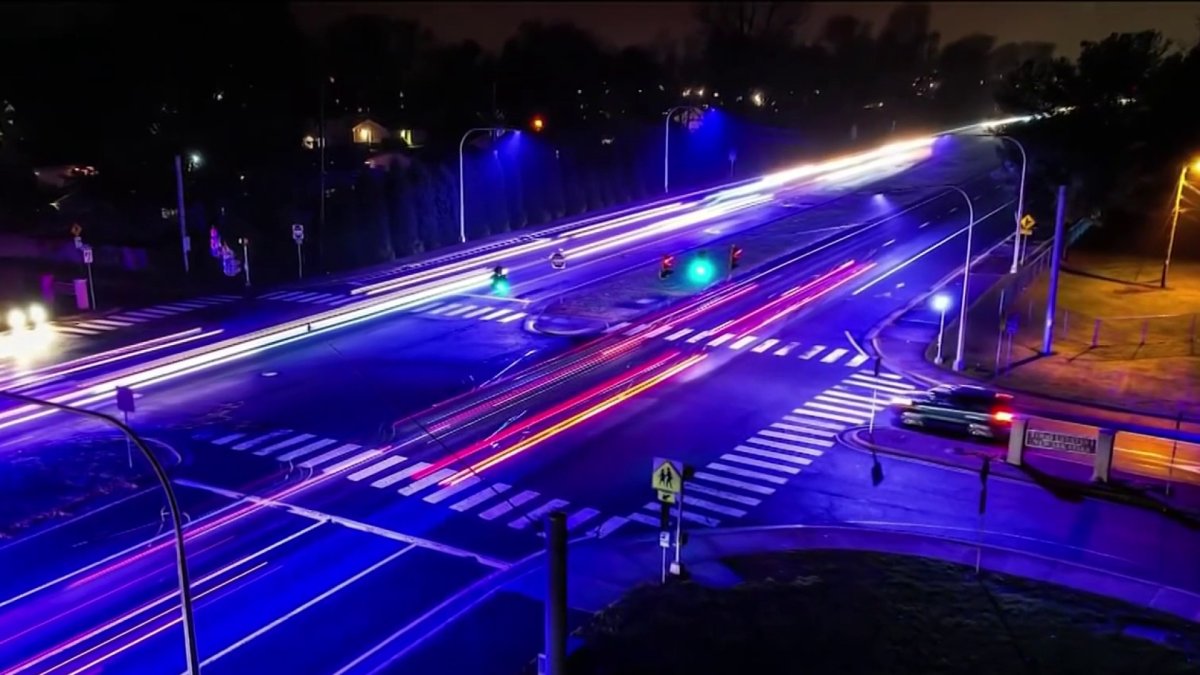 Small Stretch of Delaware Road Accidently Emits Purple Light – NBC10 ...