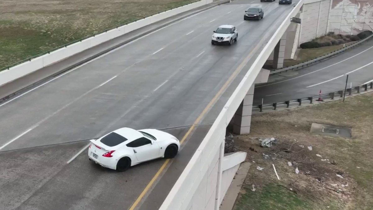 Drone Captures Icy Bridge Wreaking Havoc in Dallas – NBC10 Philadelphia