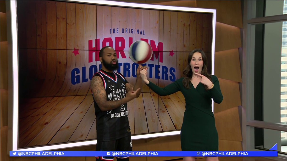 Sheila Watko Takes a Spin With a Harlem Globetrotter – NBC10 Philadelphia