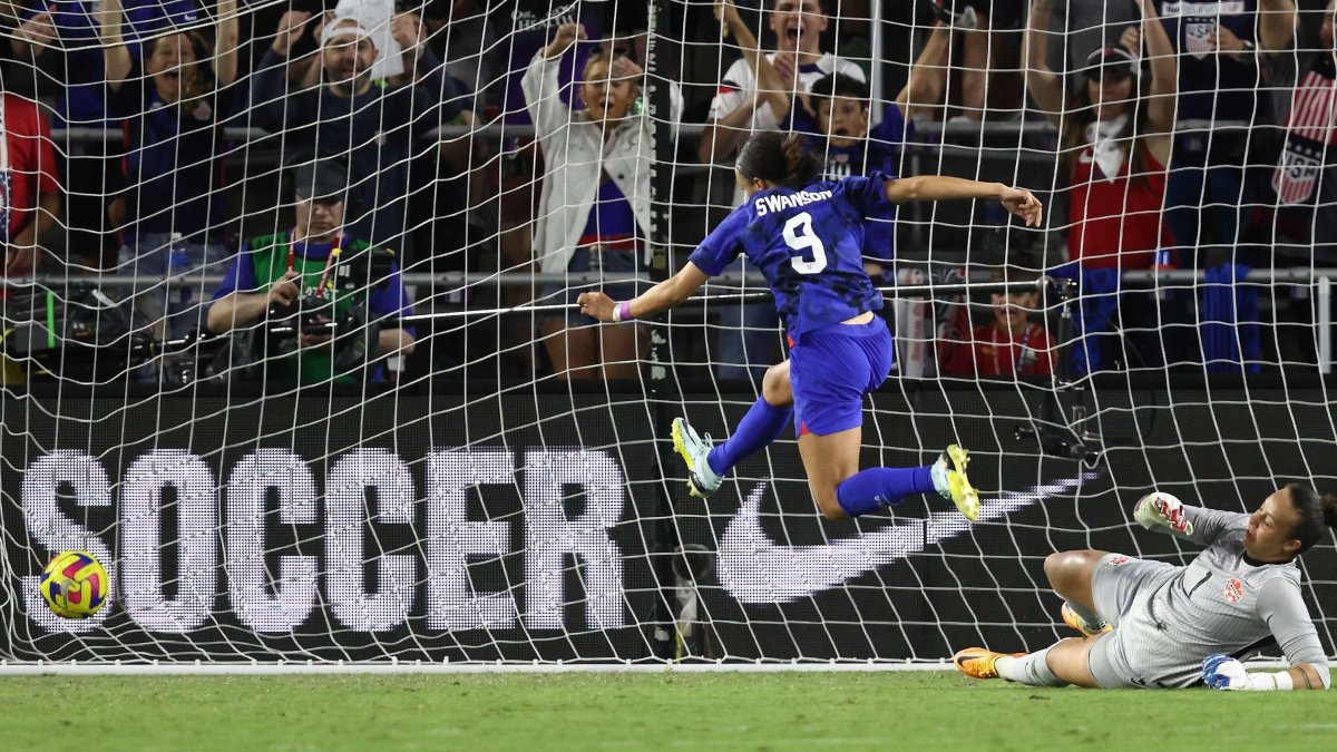 USWNT’s Mallory Swanson Nets 2 Goals Vs. Canada in SheBelieves Cup ...