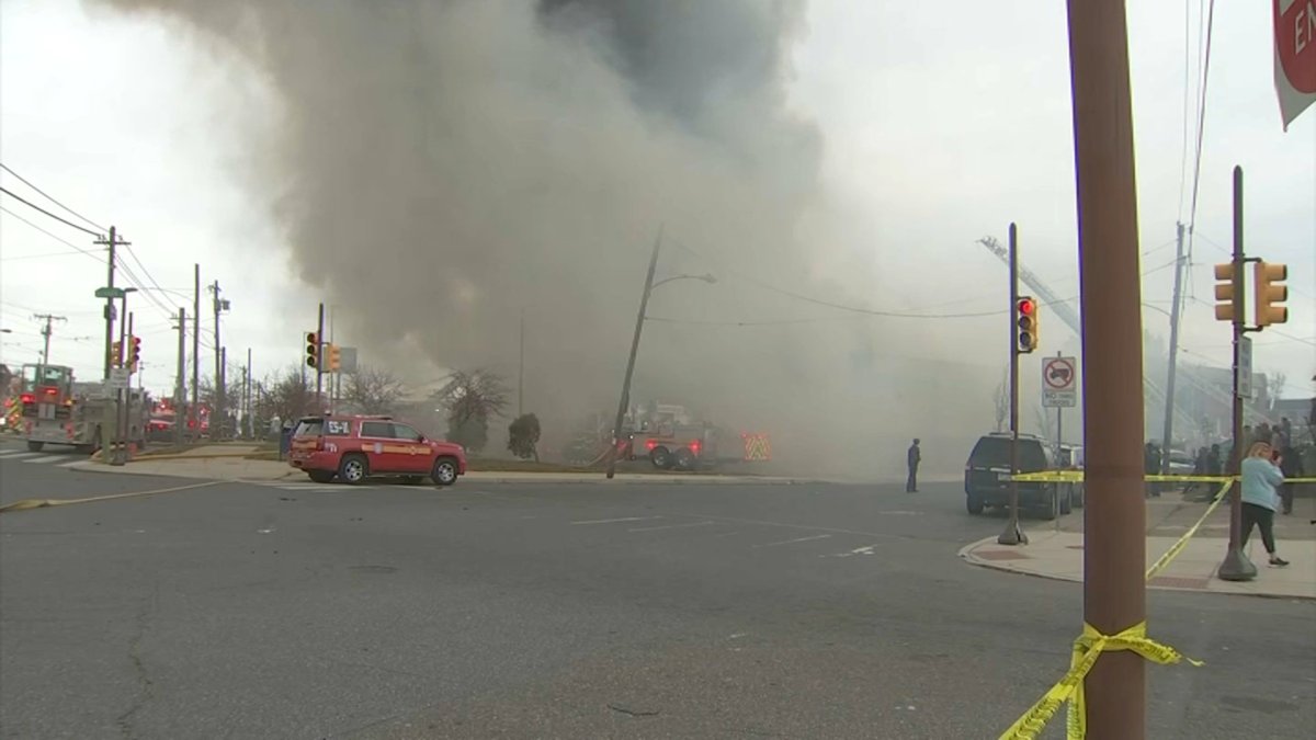 Firefighters Battle Massive Fire at Philadelphia Dollar Tree Store ...
