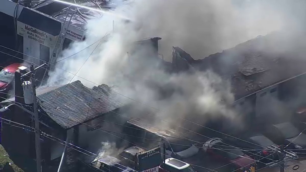 Auto Garage Fire in Upper Darby, Delaware County – NBC10 Philadelphia