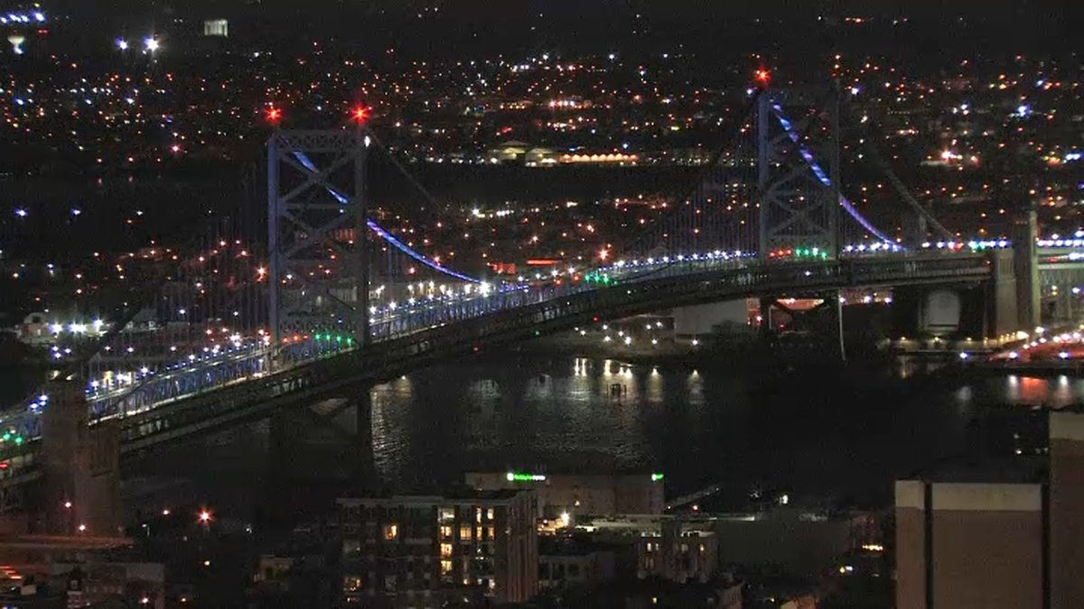 Ben Franklin Bridge Sparkles with ‘Dazzling Lighting’ Show Monday Night ...