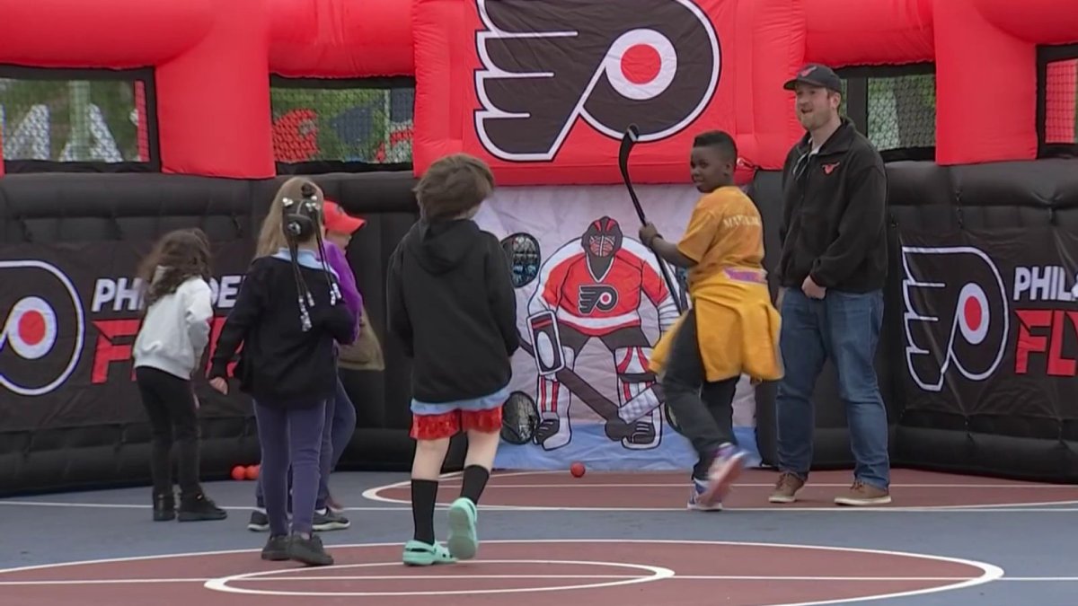 Flyers Charities Opening New Hockey Rink at Scanlon Recreation Center ...