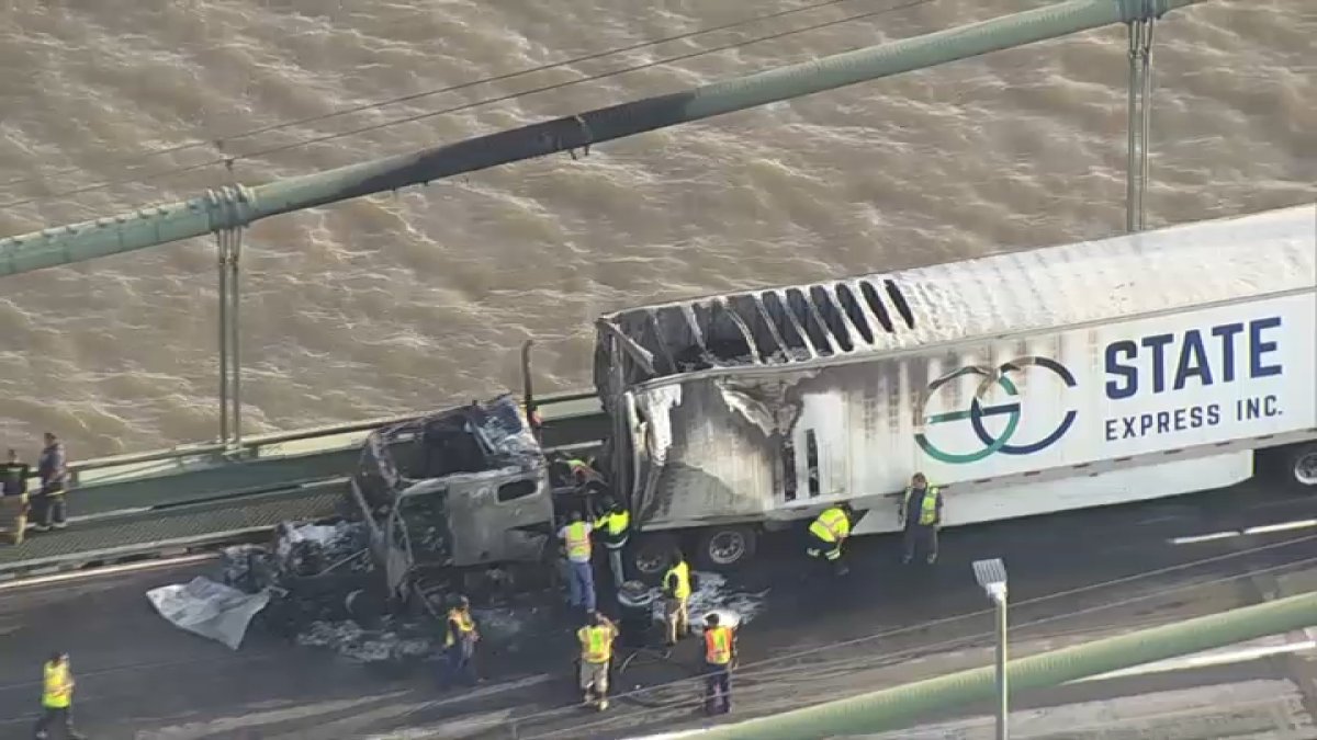 Truck Fire Closes NJ Side of Delaware Memorial Bridge – NBC10 Philadelphia