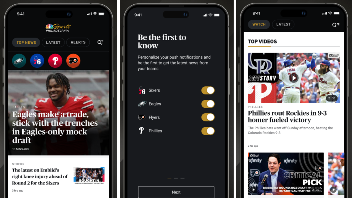 The new NBC Sports Philadelphia mobile app is here – NBC10 Philadelphia