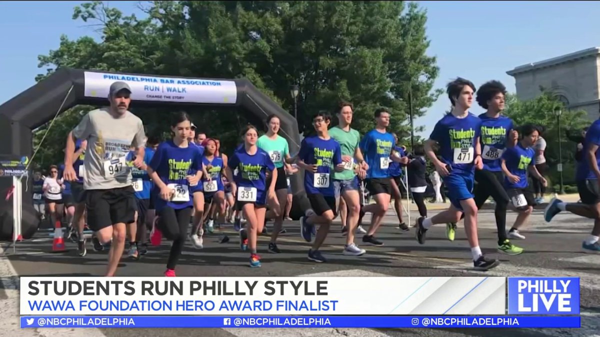 Wawa Hero Award finalist: Students Run Philly Style – NBC10 Philadelphia