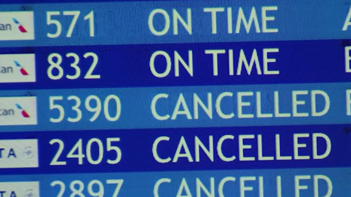 Travel troubles at Philly International Airport due to stormy weather ...