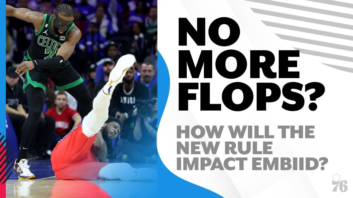 How will the NBA’s new flopping rule impact Embiid? – NBC10 Philadelphia