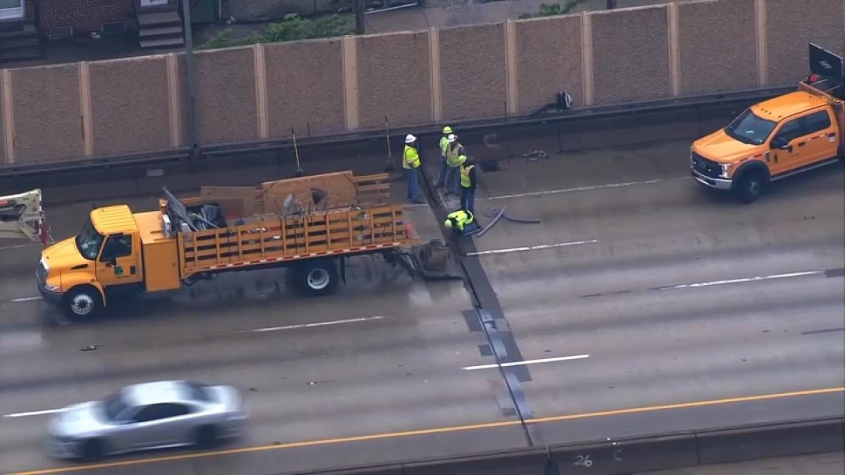 Roadwork slows traffic on I-95 south at Front Street in Philly – NBC10 ...
