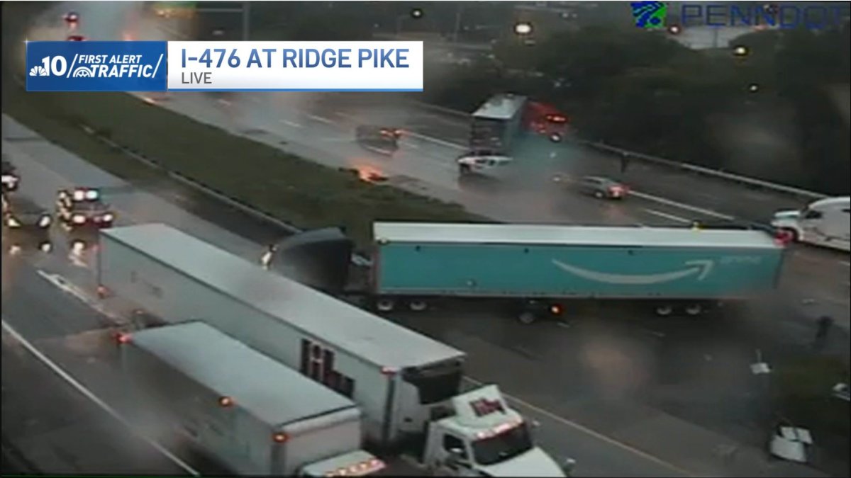 Blue Route crash involves 2 trucks, car – NBC10 Philadelphia