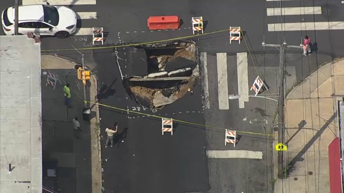 Sinkhole opens up in West Philly, blocks intersection – NBC10 Philadelphia