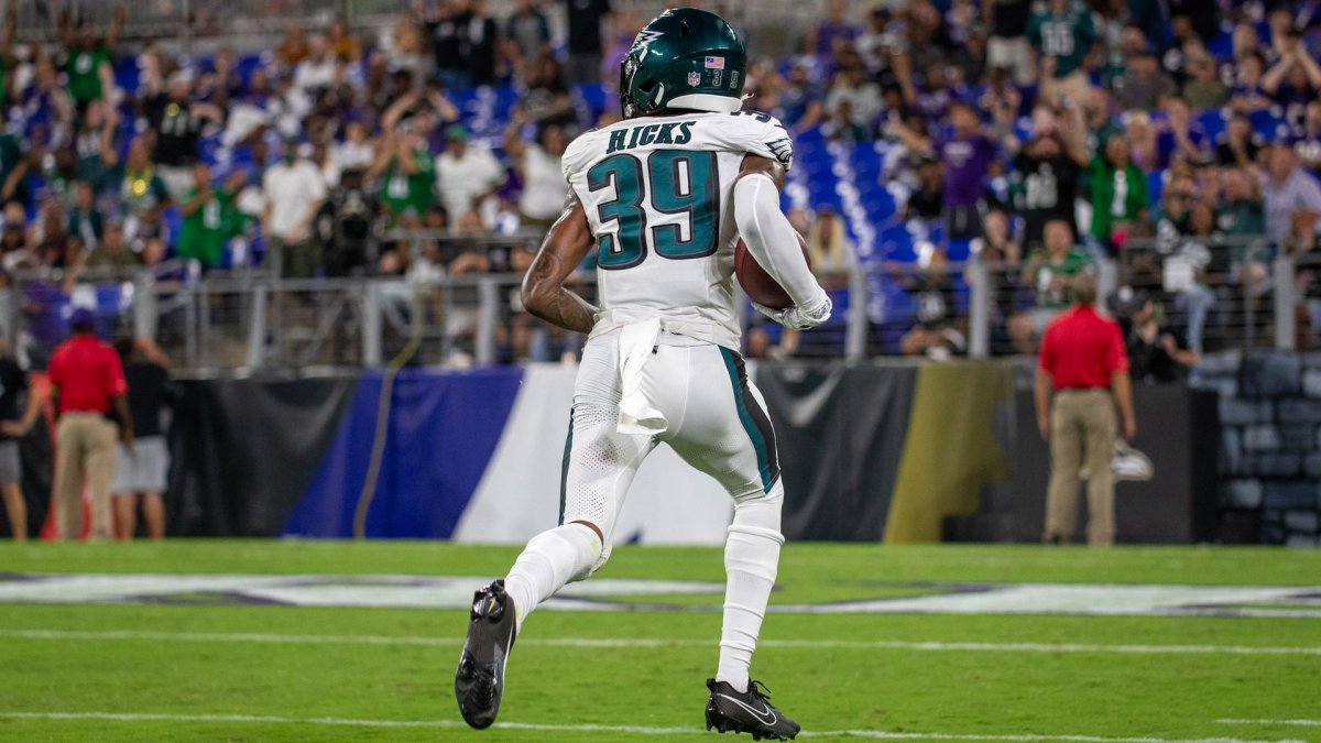 Eagles’ Eli Ricks ready to build off pick-6 vs. Ravens – NBC10 Philadelphia