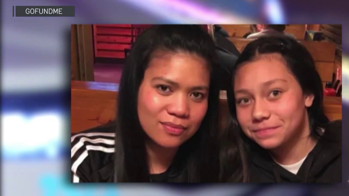 Dozens pay their respects after girl and her mother stabbed to death ...
