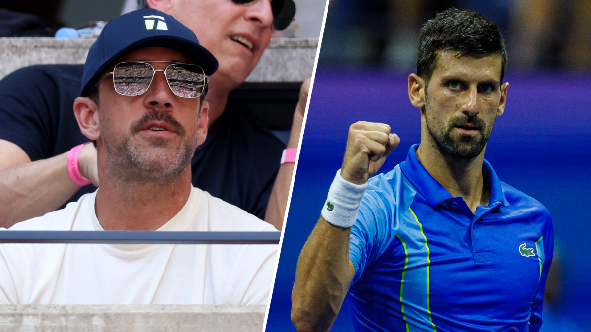 Aaron Rodgers scratches watching Novak Djokovic at US Open off bucket ...