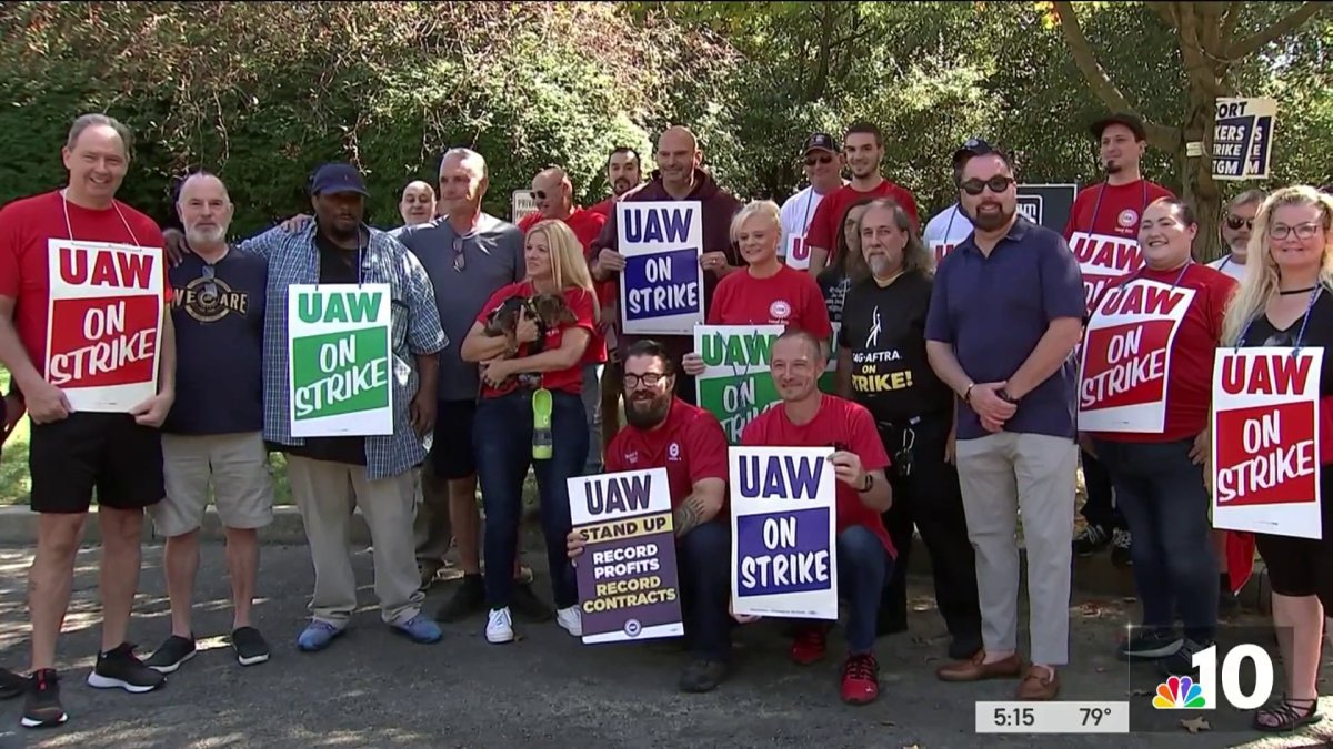 Pa. Senator John Fetterman joins auto workers striking in Langhorne ...