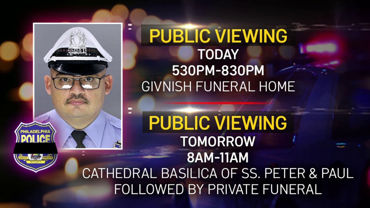 Public viewings for slain Philadelphia Police Officer Richard Mendez ...
