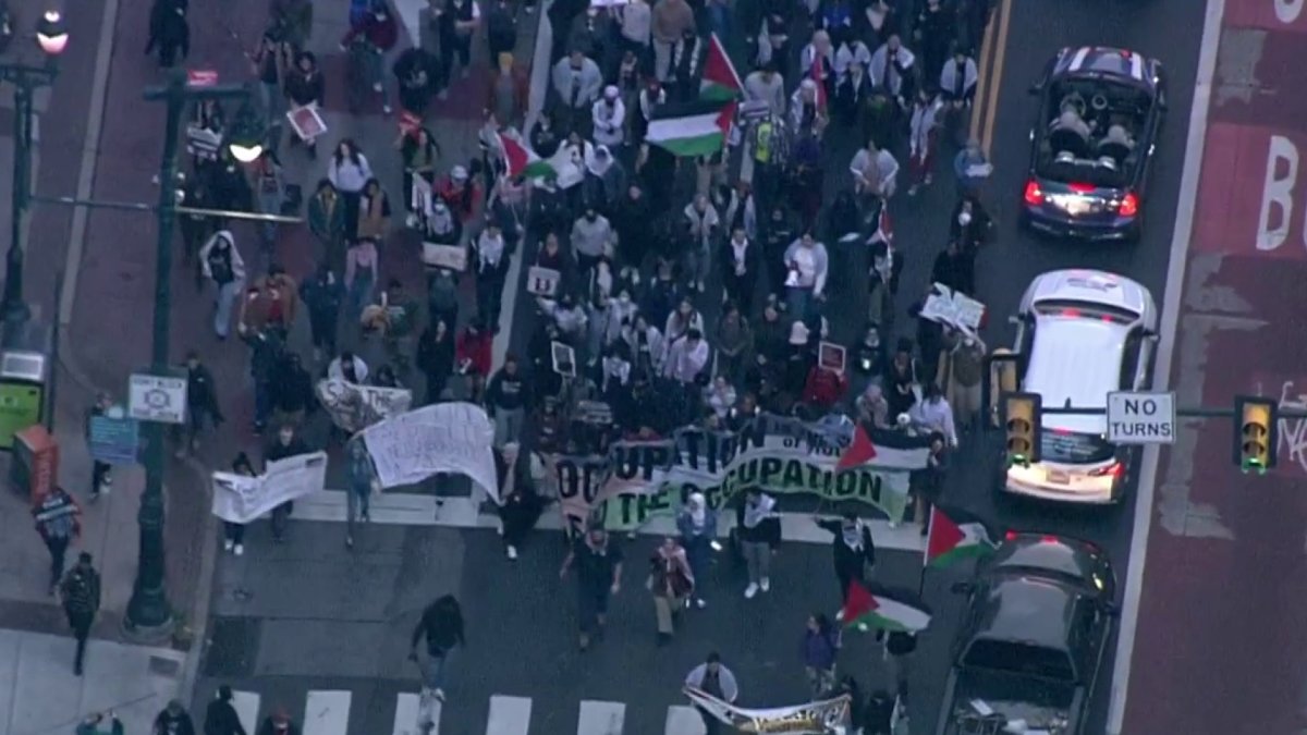 Pro-Palestinian protesters march through Center City – NBC10 Philadelphia