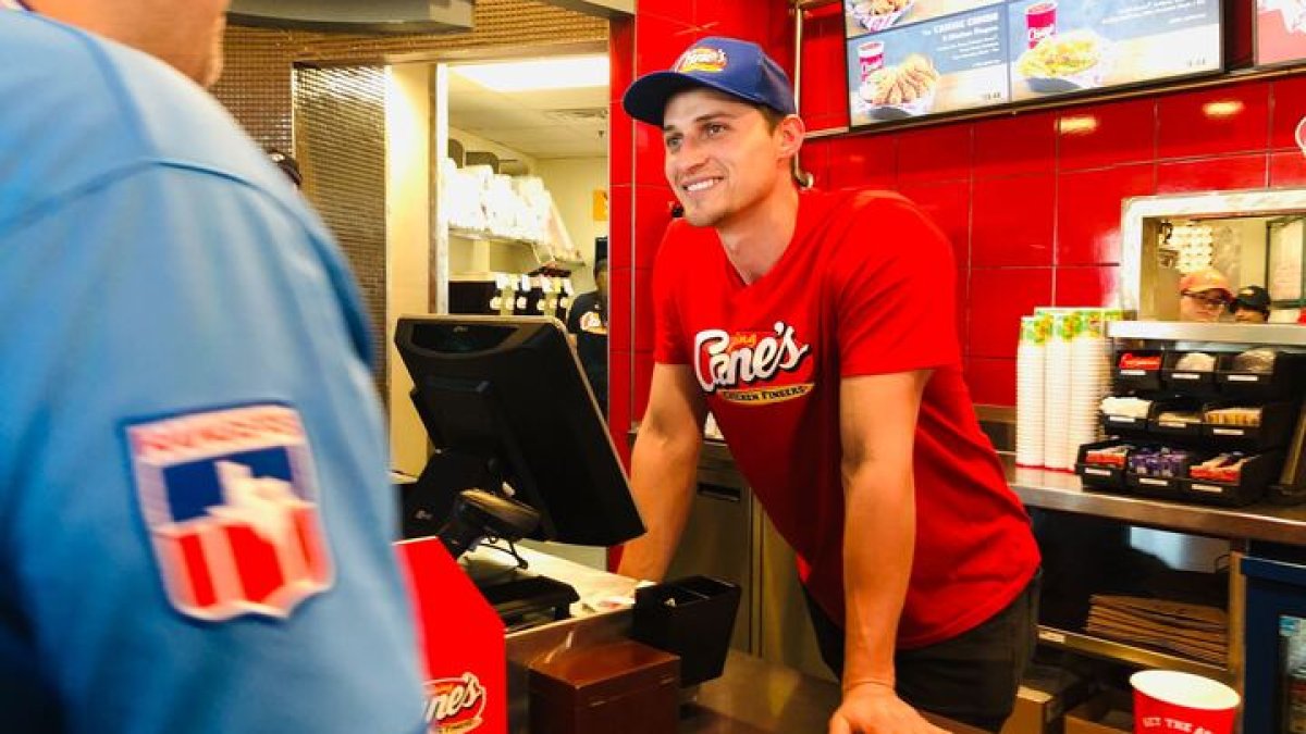 World Series MVP Corey Seager serves fans at Arlington restaurant ...